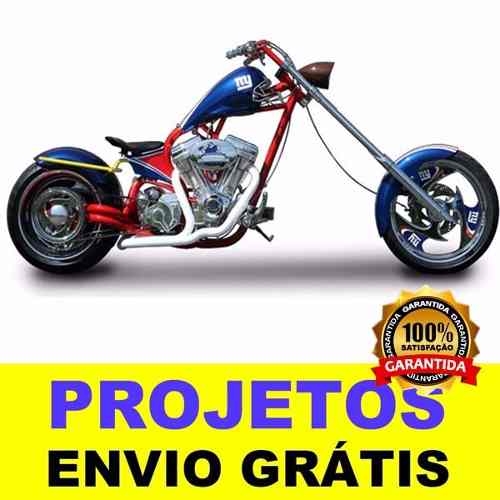 Projeto De Como Fazer Chassi De Moto Chopper Frete Grátis por R$10,00