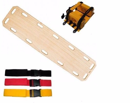 Prancha Resgate Completo em Compensado Naval com Imobilizador de Cabeça ...