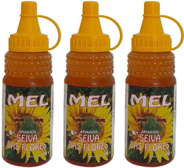 Mel Puro 280 Gramas (Kit com 3 unidades) Florada Laranjeira ou ...