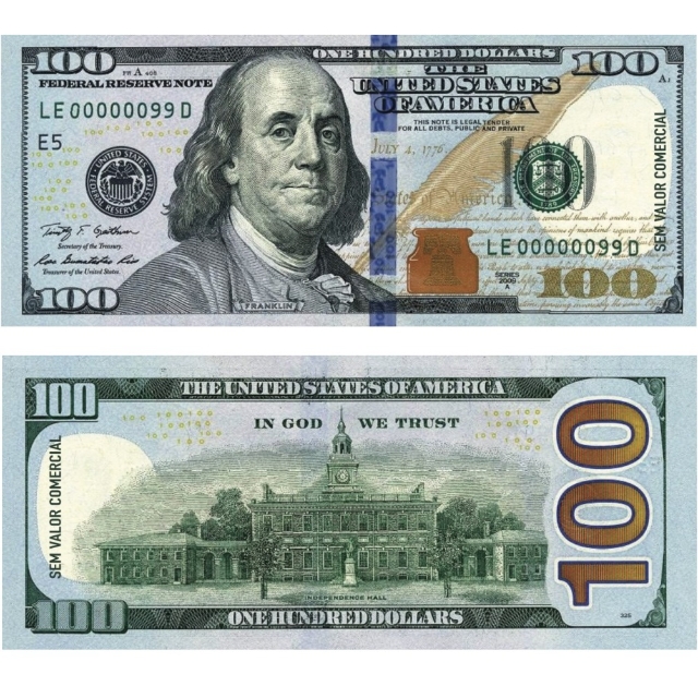 Dollar Falso - Ótimo para Brincadeiras