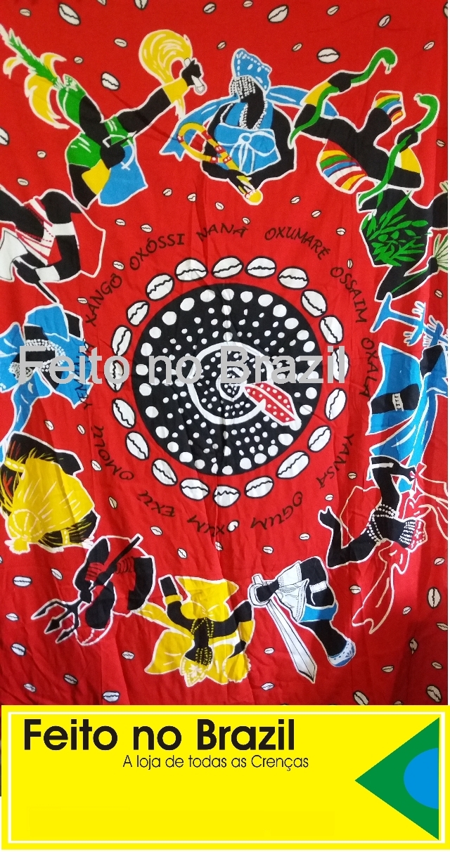 Cangas de Praia 12 Orixás Candomblé - vemelho por R$109,90