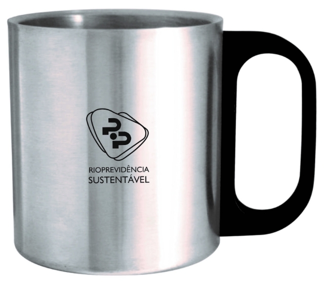 Caneca Inox com Tampa Personalizada