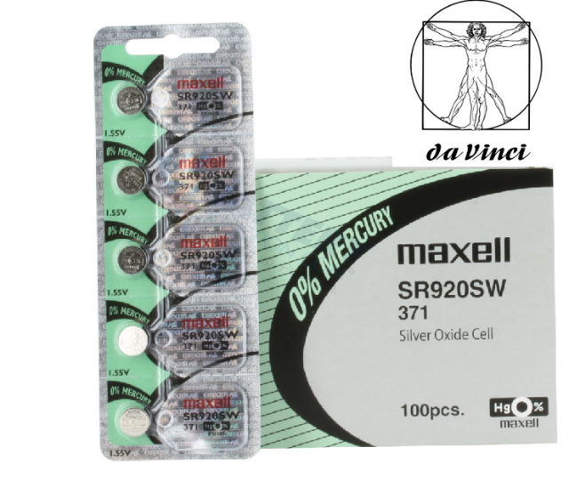 Bateria 371 Maxell por R$3,20