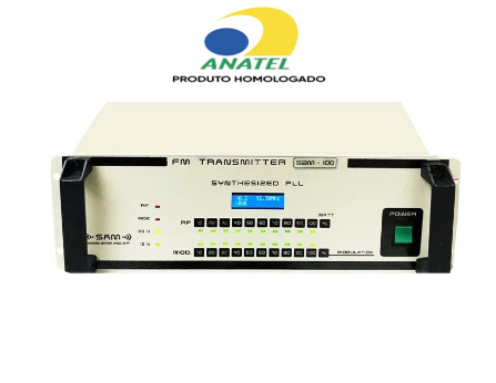 TRANSMISSOR SAM-100 FM 100 WATTS