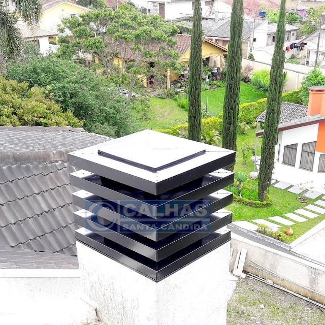 CHAPÉU CHAMINÉ CHURRASQUEIRA LAREIRA QUADRADO