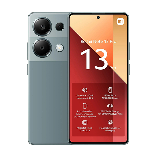 Redmi Note 13 Pro 256GB 8RAM verde por R$1.899,00