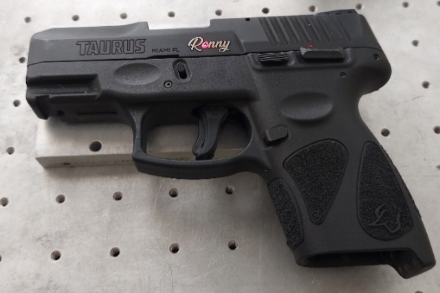 Gravação a laser arma de fogo