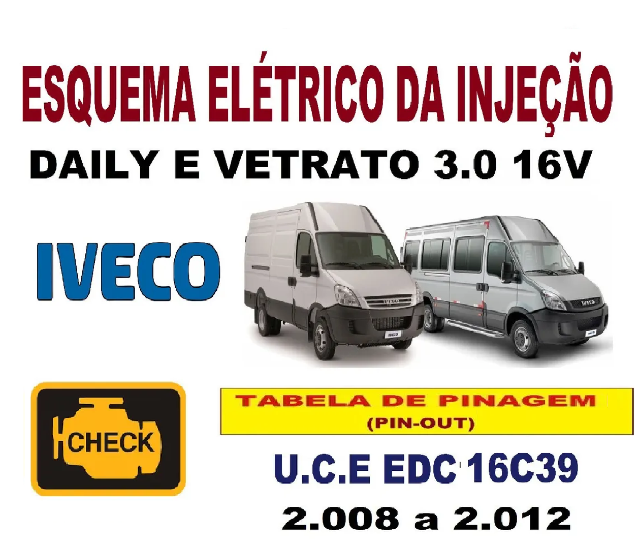 Iveco Daily 3.0 16v Esquema Elétrico Da Injeção Edc16c39 por R$48,00