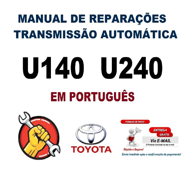 Manual Câmbio Automático Toyota U140 U240 Em Português por R$45,00
