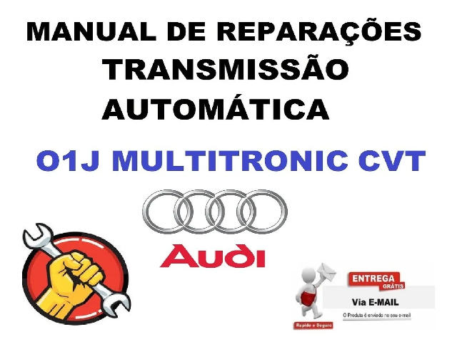 Manual Reparo Transmissão Cambio 01J Multitronic CVT Audi por R$38,00
