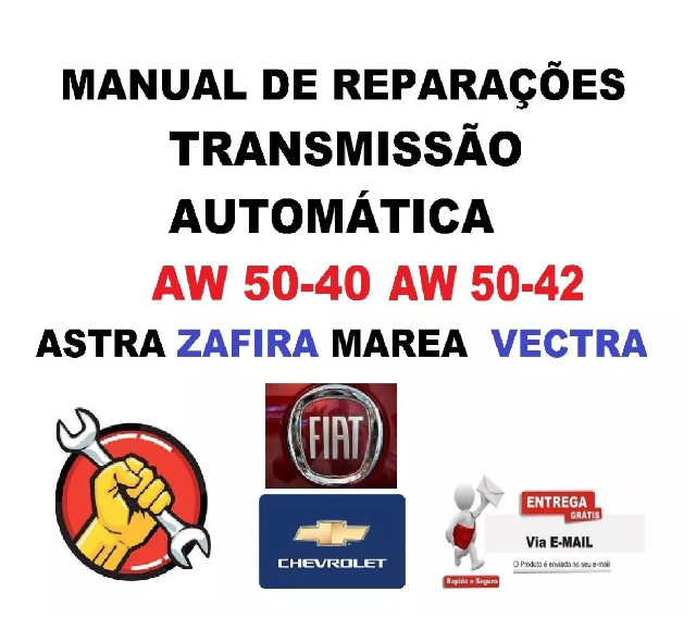 Manual Reparo Transmissão Cambio Automatico AW50-40 AW50-42 por R$38,00
