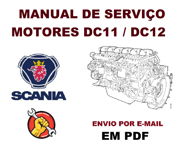 Manual de Serviço Motor Scania DC11 e DC12 (Em Português) por R$75,00