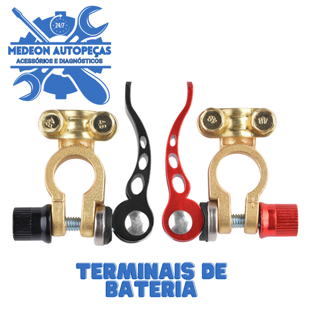 Conector Terminal De Bateria Com Engate Rápido